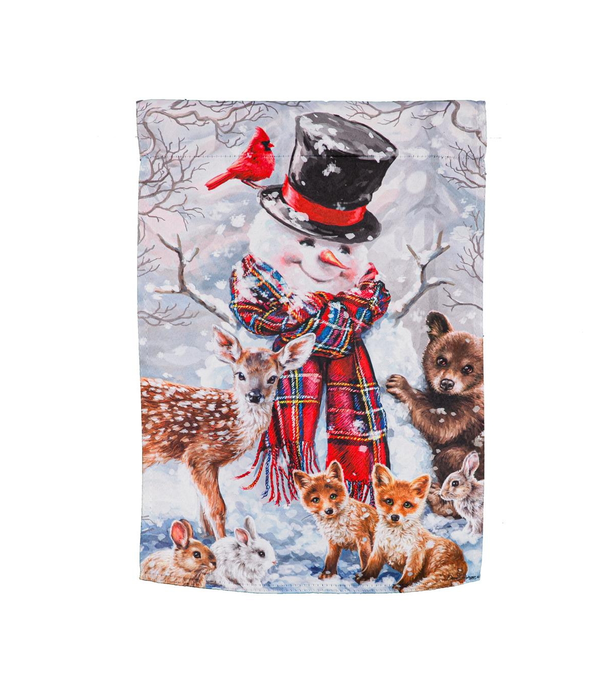 Click here for Forest Friends Garden Suede Flag - Red prices