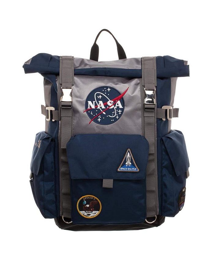 NASA Backpack Roll Top Built Up Laptop Bag - Macy's