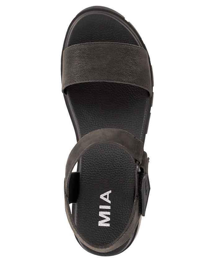 MIA Women's Skyler Heeled Lug Sole Sandals - Macy's
