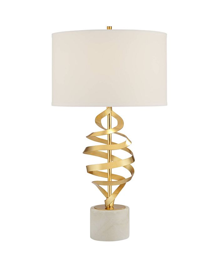 Possini Euro Design Helix Modern Luxury Table Lamp 30" Tall Sculptural ...