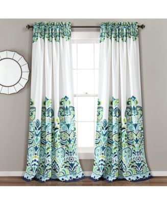 Clara Light Filtering Window Curtain Panels - Macy's