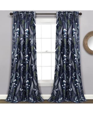 Devonia Allover Light Filtering Window Curtain Panels - Macy's