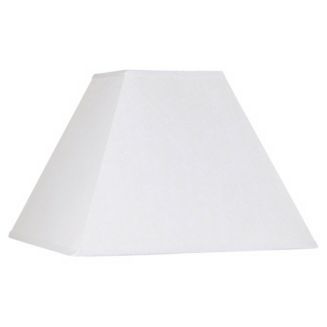White Linen Large Square Lamp Shade 7" Top x 17" Bottom x 13" Slant x ...