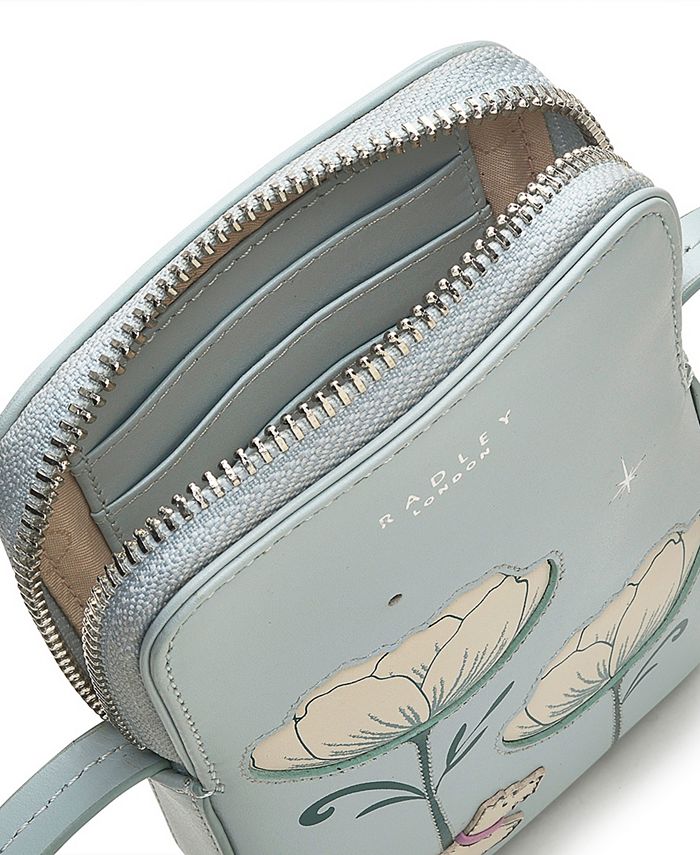 Radley London Spring Rose Medium Leather Zip Around Phone Crossbody ...