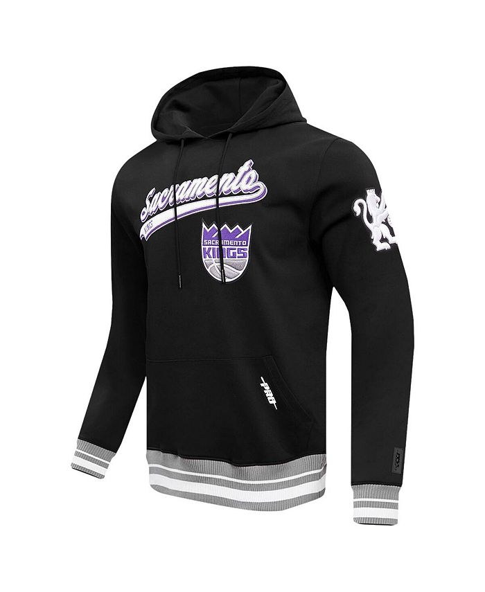 Pro Standard Men's Black Sacramento Kings Script Tail Pullover Hoodie ...
