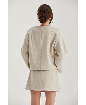 CRESCENT Women's Frankie Wool Blend Jacket - Macy's