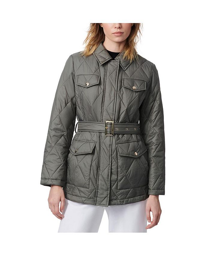 Bernardo Women's Diamond Quilt Utility Jacket - Macy's