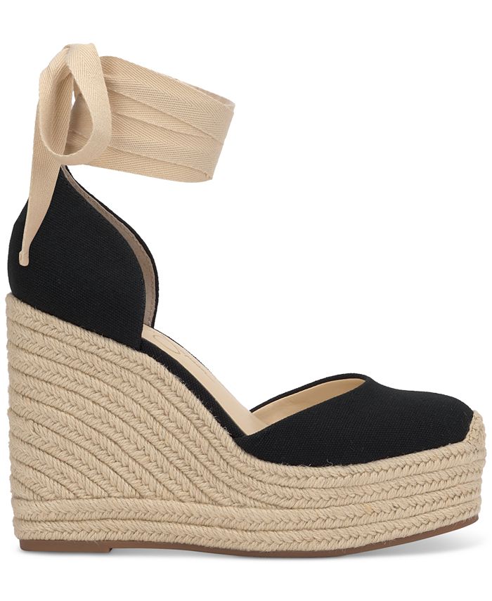 Jessica Simpson Weyla Platform Lace-Up Espadrille Wedges - Macy's