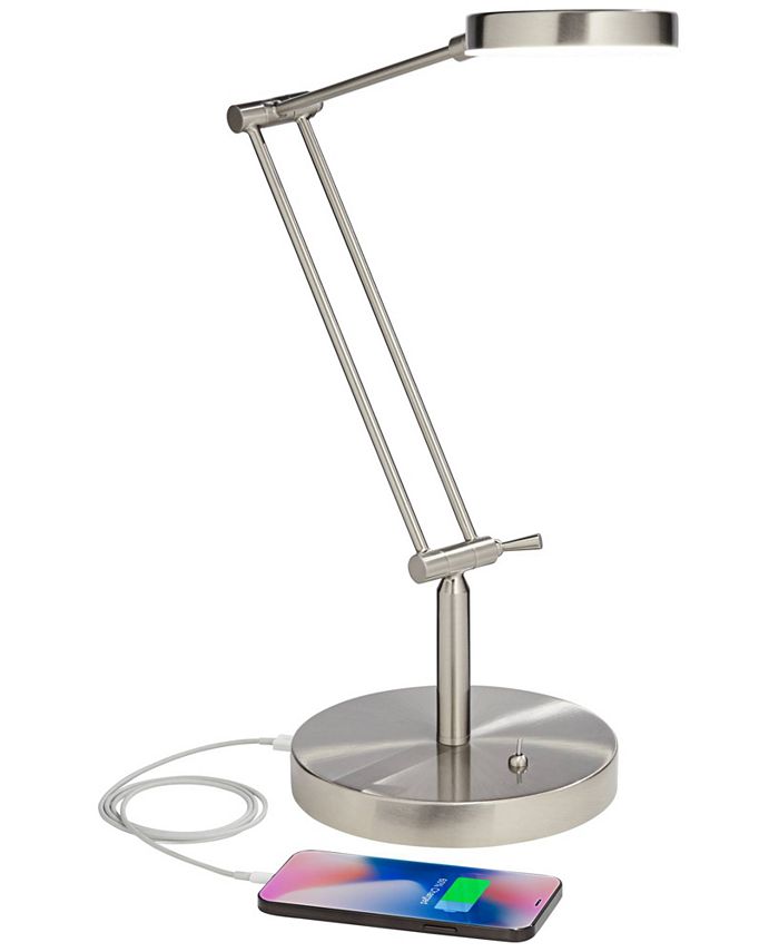 360 Lighting Xenos Modern Table Lamp 20" High with USB Charging Port ...