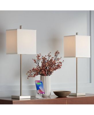 360 Lighting Franco Set of 2 Modern Table Lamps with USB Charging Ports ...