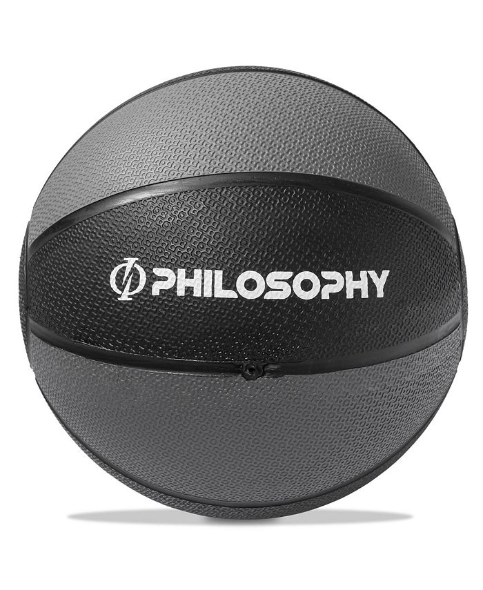 Philosophy Gym Medicine Ball, 4 LB - Weighted Fitness Non-Slip Ball ...