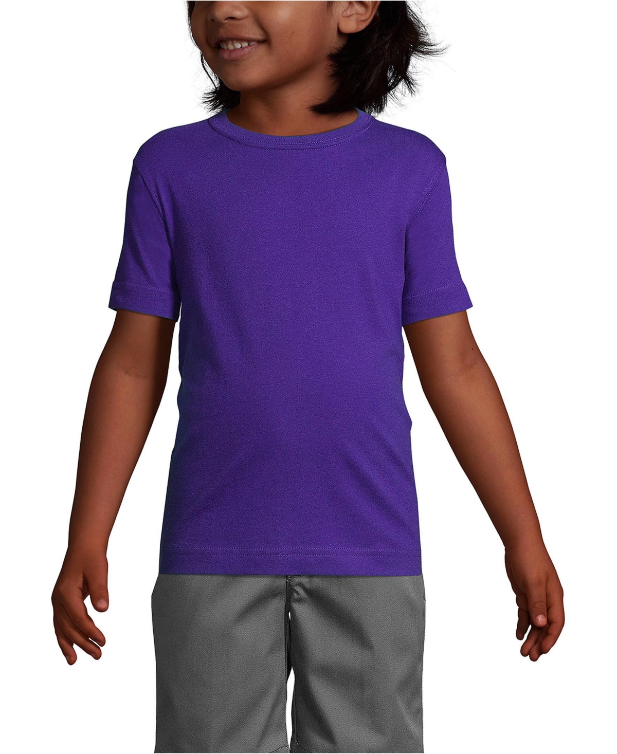 Click here for Lands End Boys Short Sleeve Essential T-shirt - De... prices