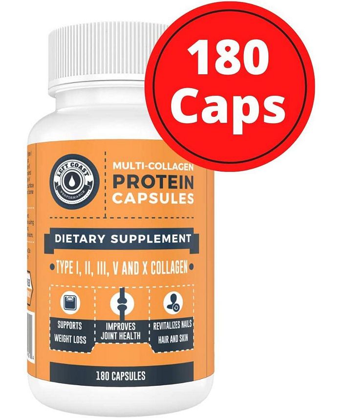 Left Coast Performance Multi Collagen Protein Capsules | 180ct - Macy's