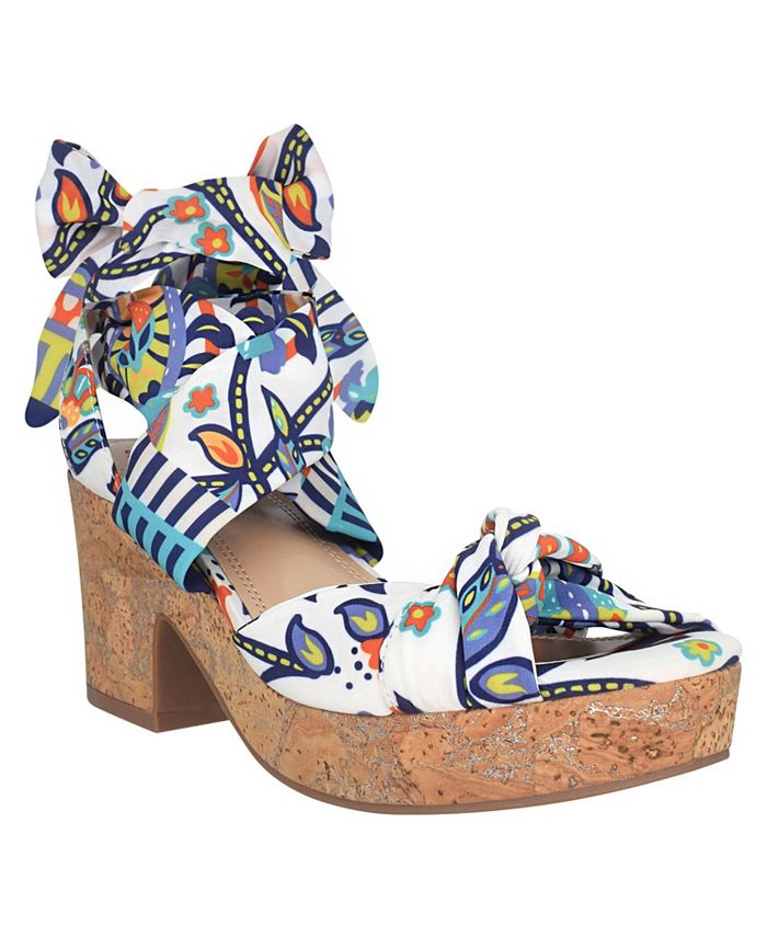 Impo Women's Vinya Ankle Wrap Platform Sandals - Macy's