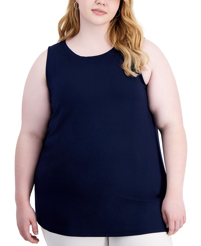 Style & Co Plus Size Layering Tank Top, Created for Macy's - Macy's