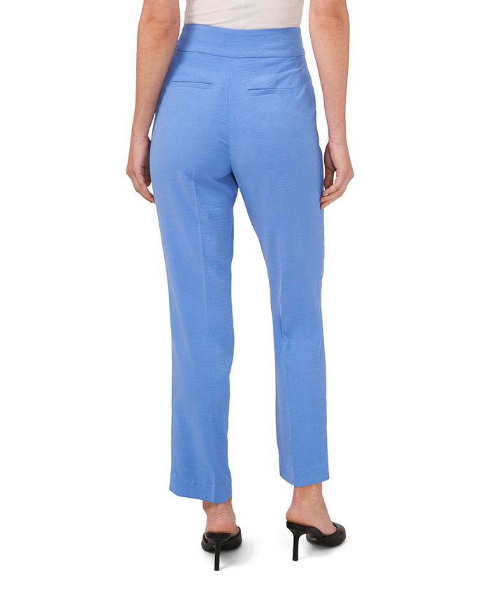 CeCe Women's Wear to Work Cropped Pants with Wide Waistband - Macy's