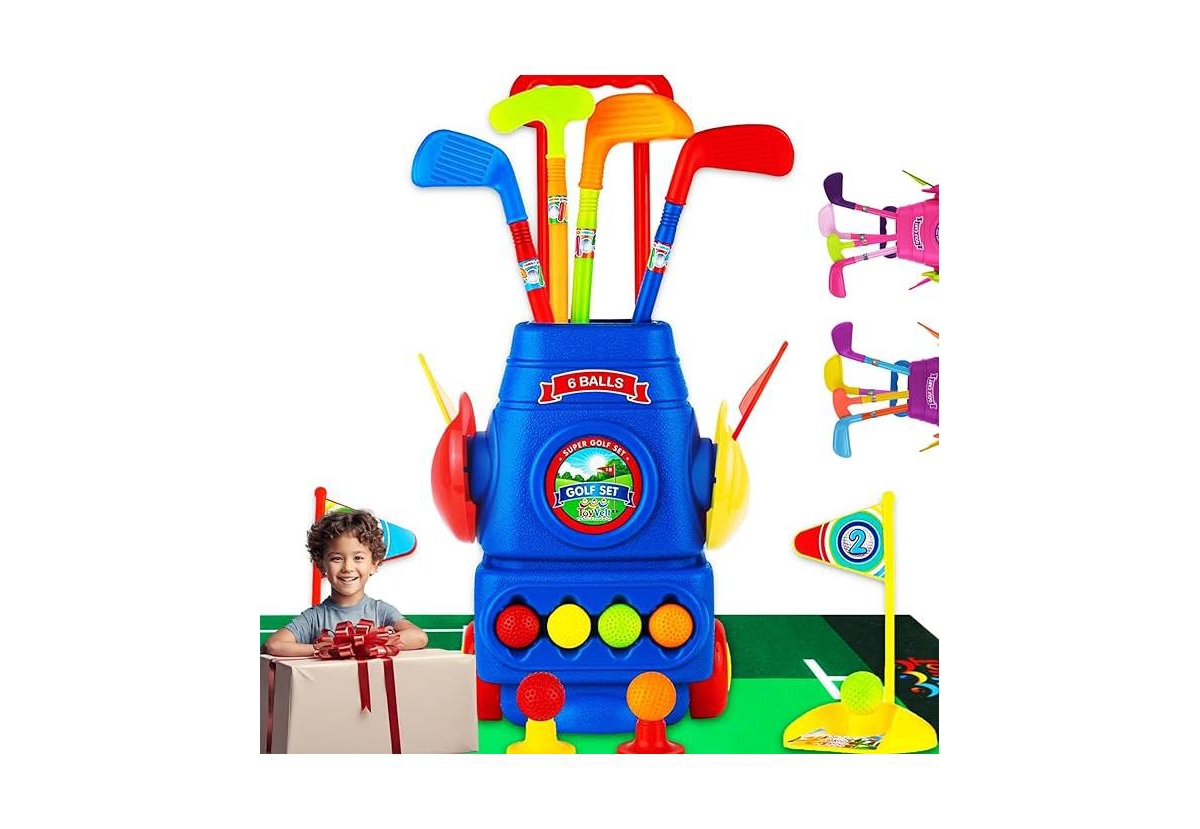 Click here for Toyvelt Toddler Golf Set - Kids Golf Clubs with 6... prices