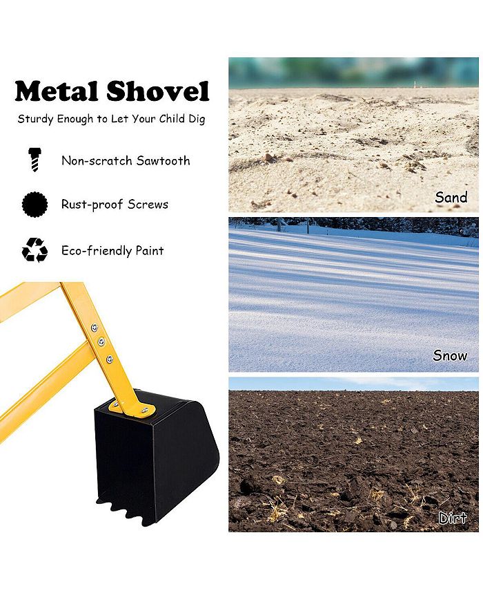 SUGIFT Heavy Duty Steel Frame Kid Ride-on Sand Digger - Macy's