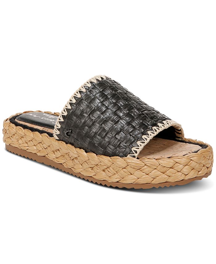 Circus NY by Sam Edelman Wallis Raffia Platform Slide Sandals - Macy's