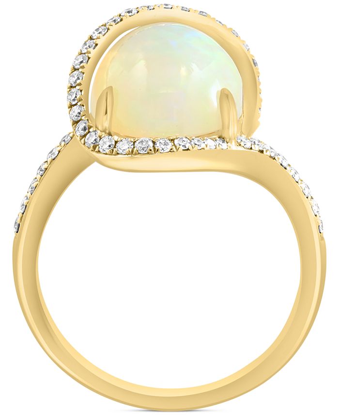 EFFY Collection EFFY® Ethiopian Opal (3-5/8 ct. t.w.) & Diamond (1/4 ct ...
