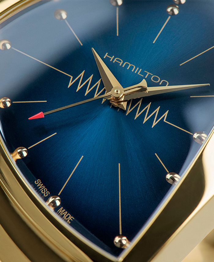 Hamilton Women's Swiss Ventura Gold PVD Stainless Steel Bracelet Watch ...