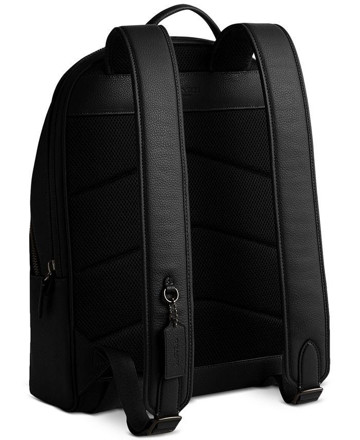 COACH Men's Charter Pebble Leather Backpack - Macy's
