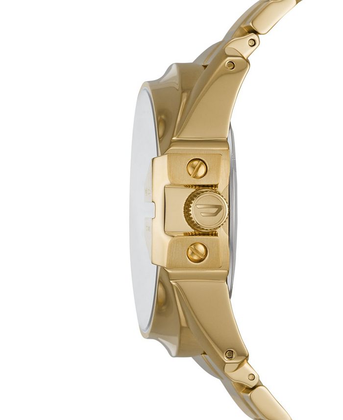 Diesel Men's Master Chief Three-Hand Gold-Tone Stainless Steel Watch ...