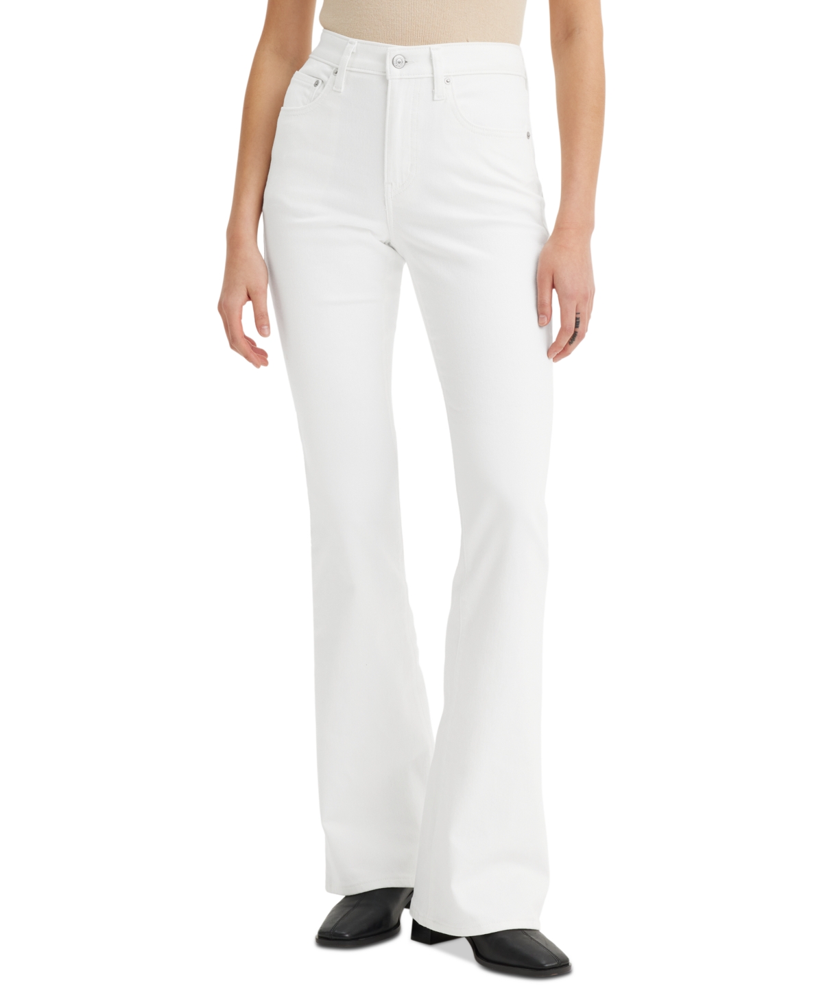 Click here for Levis Womens 726 High Rise Slim Fit Flare Jeans -... prices