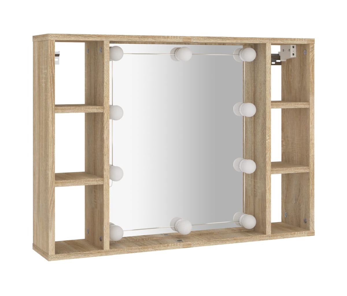 Click here for Mirror Cabinet with Led Sonoma Oak 29.9x5.9x21.7 -... prices