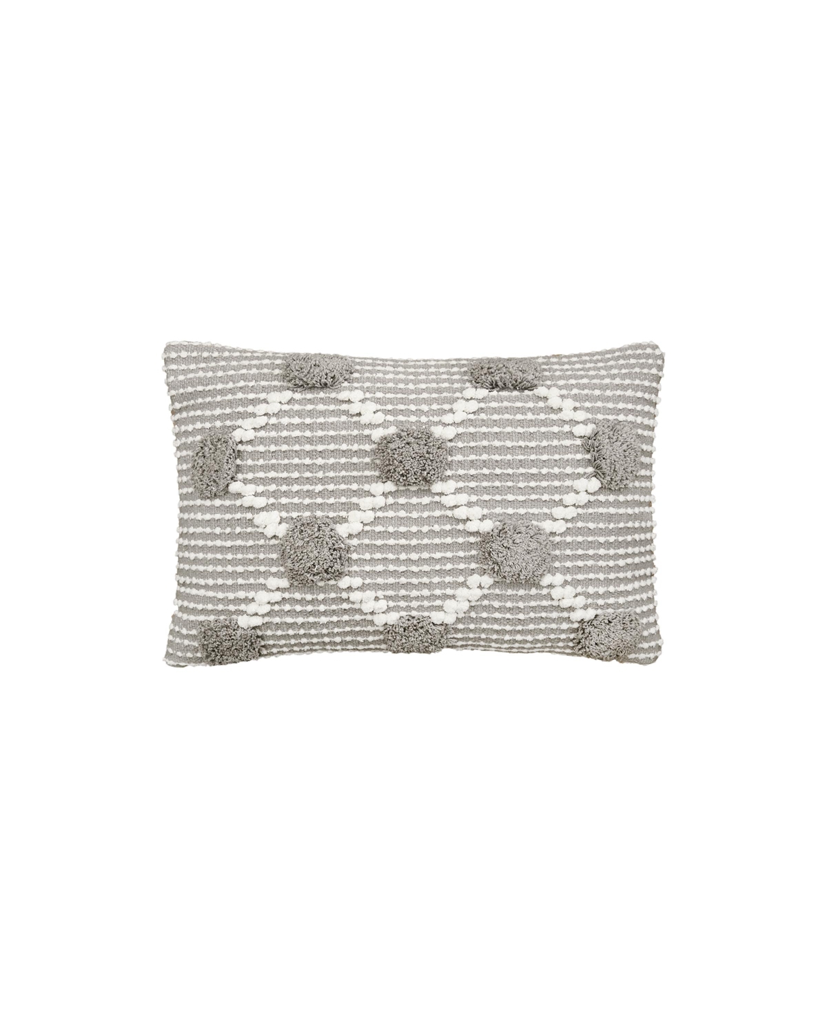 Click here for Josie Boulder Pillow  14" x 22" Gray Rec... prices