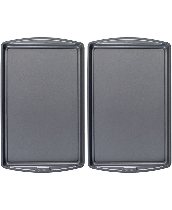 Good Cook Set of 2 Large 17" x 11" Nonstick Steel Multipurpose Cookie ...