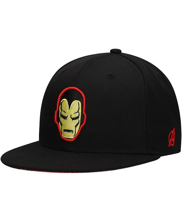 Lids Men's Black Iron Man Marvel 60th Anniversary Snapback Hat - Macy's