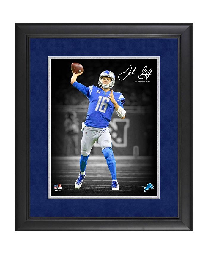 Fanatics Authentic Jared Goff Detroit Lions Facsimile Signature Framed ...
