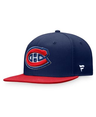 Men's Fanatics Navy, Red Montreal Canadiens Core Primary Logo Snapback ...