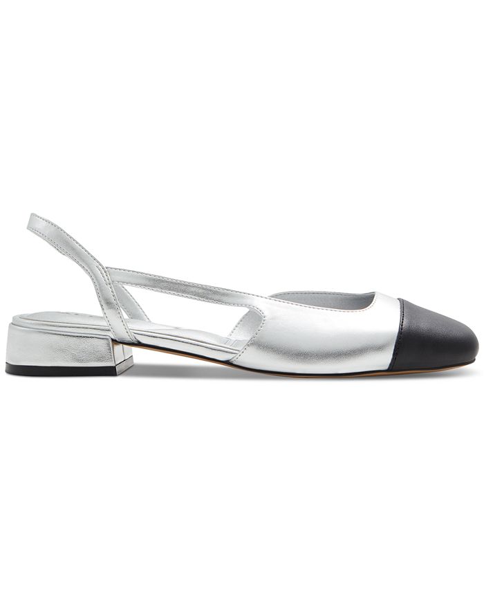 ALDO Women's Amandine Slingback Cap Toe Block-Heel Flats - Macy's