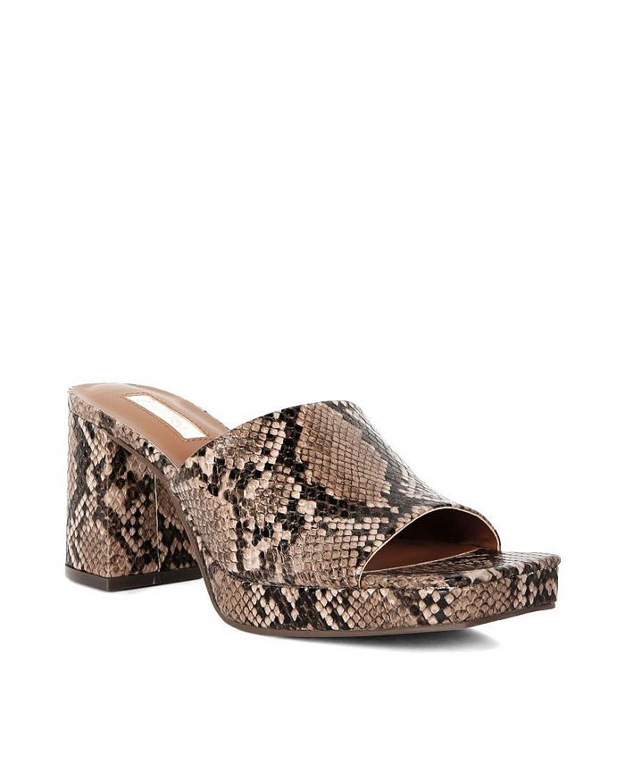 London Rag Artemisia Block Heel Slip On Sandals - Macy's