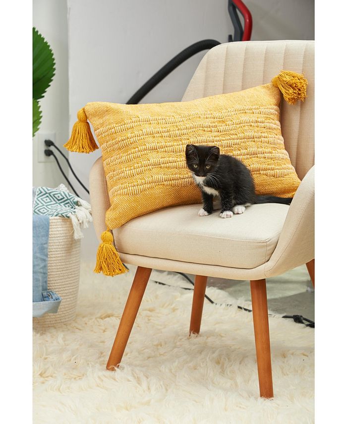 carol & frank 14" x 22" Hodges Ochre Throw Pillow - Macy's