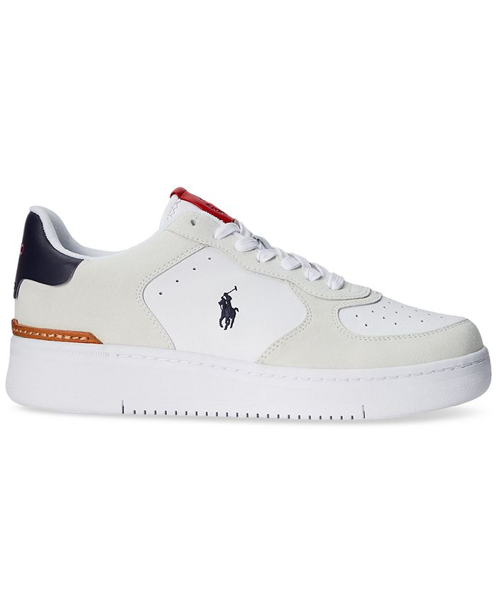 Polo Ralph Lauren Men's Masters Court Suede-Leather Sneaker - Macy's