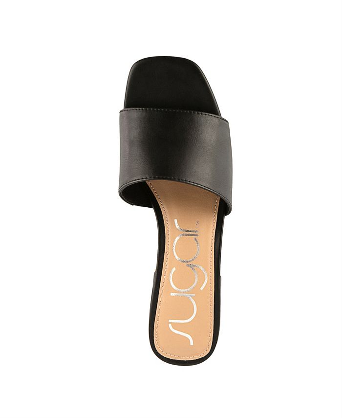 Sugar Women's Uniform 3 Slip-On Block Heel Sandals - Macy's
