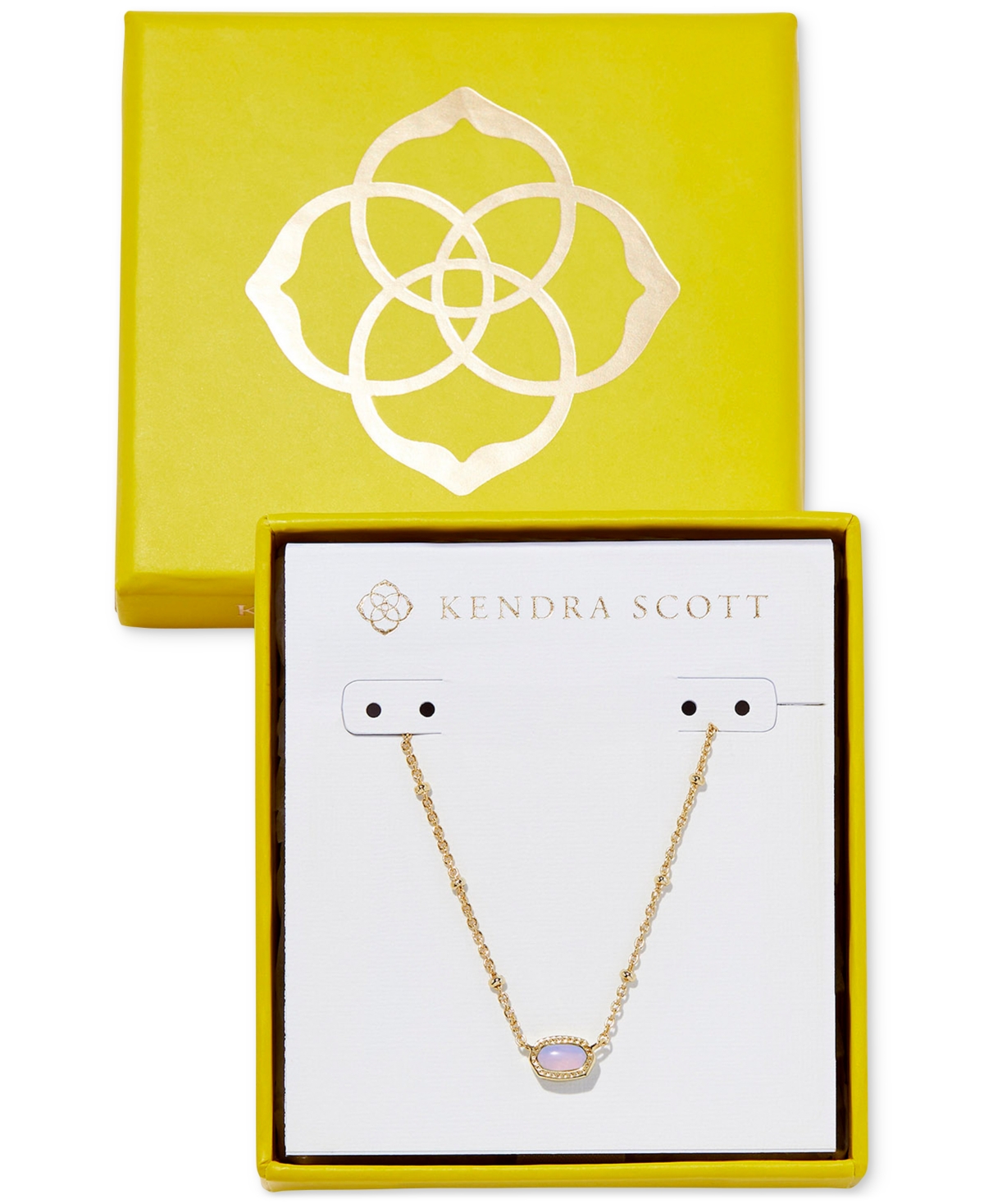 Click here for Kendra Scott Boxed Mini Elisa Gold-Tone Pendant Ne... prices