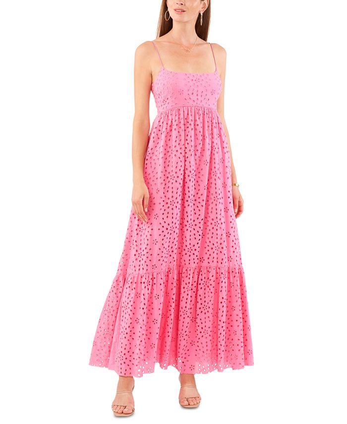 1.STATE Women's Eyelet Embroidered Cotton Maxi Dress - Macy's