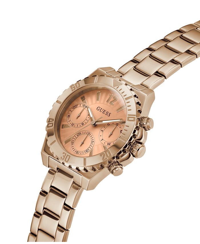 GUESS Women's Analog Rose Gold-Tone Stainless Steel Watch 38mm - Macy's