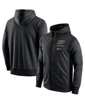 Men's Nike Black Purdue Boilermakers Logo Stack Performance Full-Zip ...