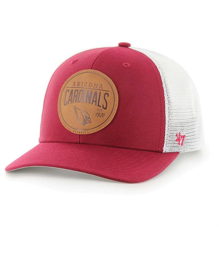 '47 Brand Men's Cardinal Arizona Cardinals Leather Head Flex Hat - Macy's