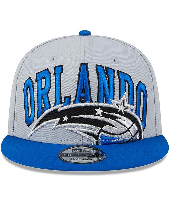 New Era Men's Gray, Blue Orlando Magic Tip-Off Two-Tone 9FIFTY Snapback ...