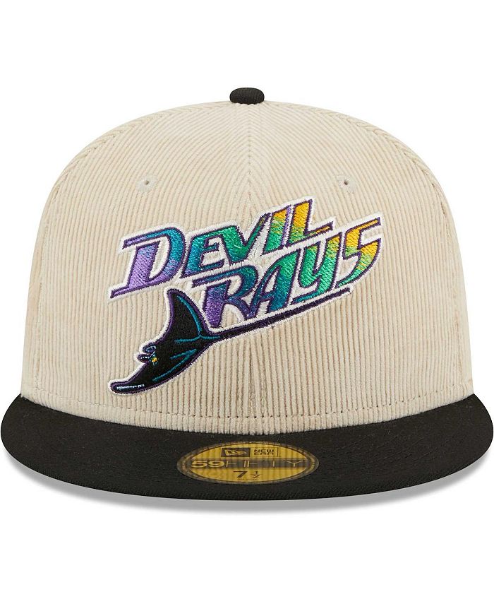 New Era Men's White Tampa Bay Rays Corduroy Classic 59FIFTY Fitted Hat ...