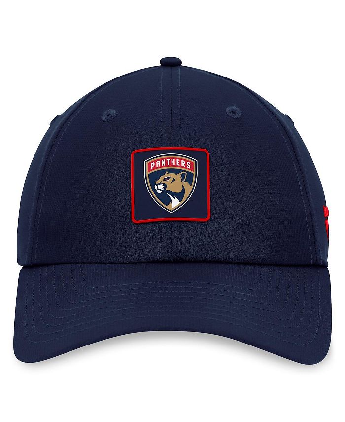 Fanatics Men's Navy Florida Panthers Authentic Pro Rink Adjustable Hat ...