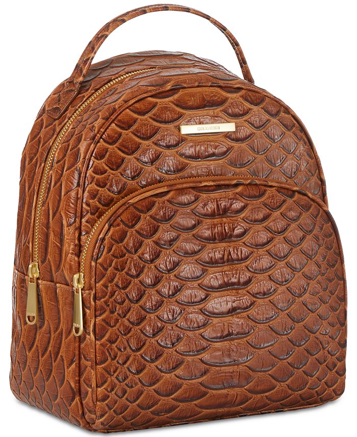 Brahmin Chelcy HoneyBrown Saratoga Leather Backpack - Macy's