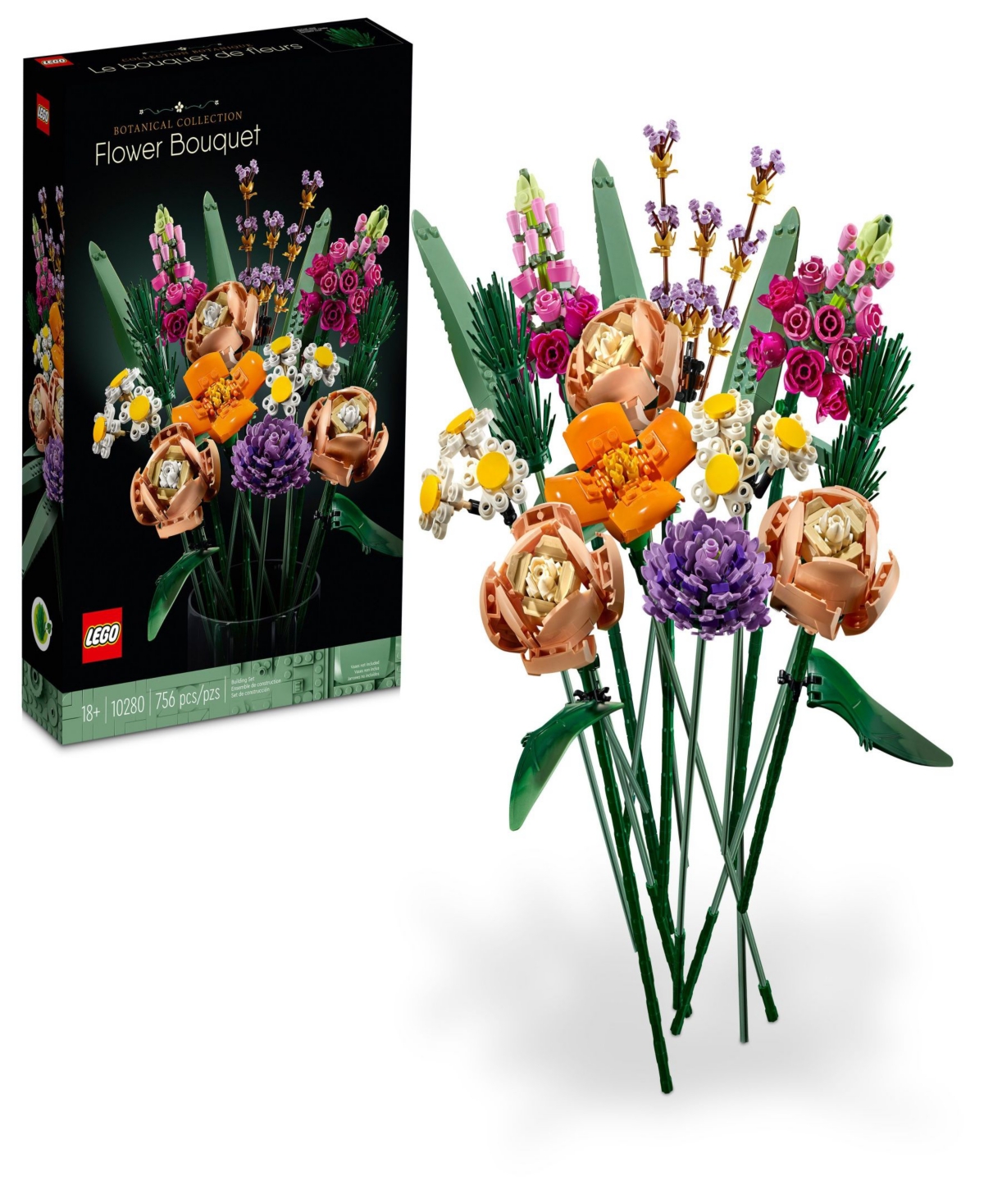 Flower Bouquet Building Kit (756 Pieces)  One Size  Multiple Colors