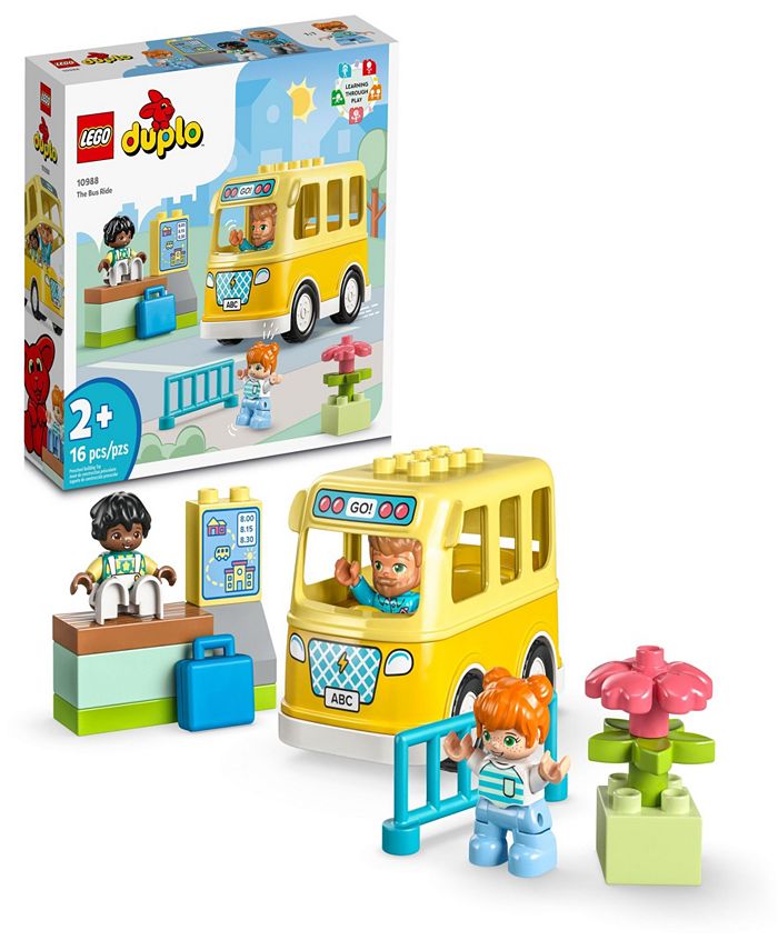 LEGO® DUPLO Town 10988 The Bus Ride Toy STEM Building Set - Macy's
